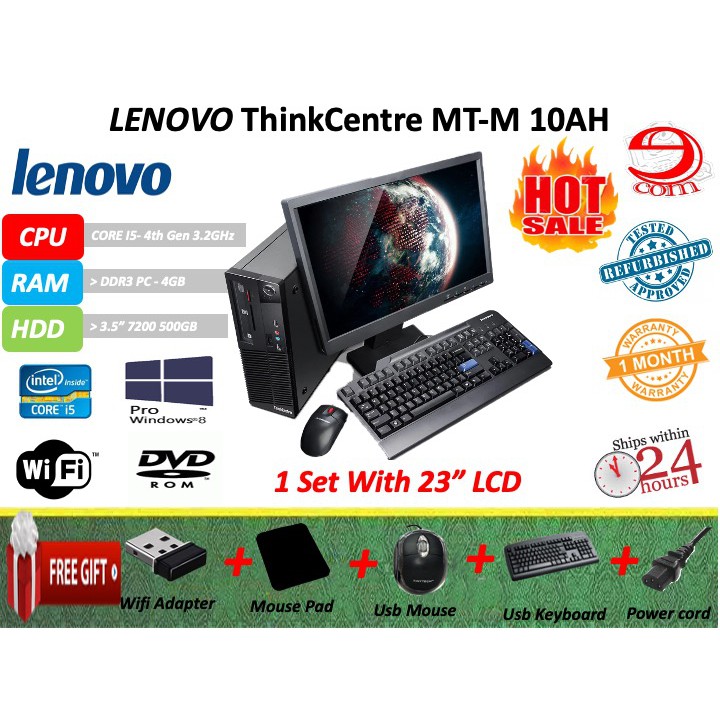 ( 4th gen Gaming ) Lenovo ThinkCentre intel i5-4th Gen , 500GB HDD or ...