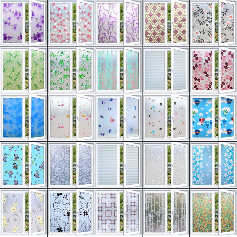 【New Pattern】Self adhesive Frosted Glass Sticker shading heat ...