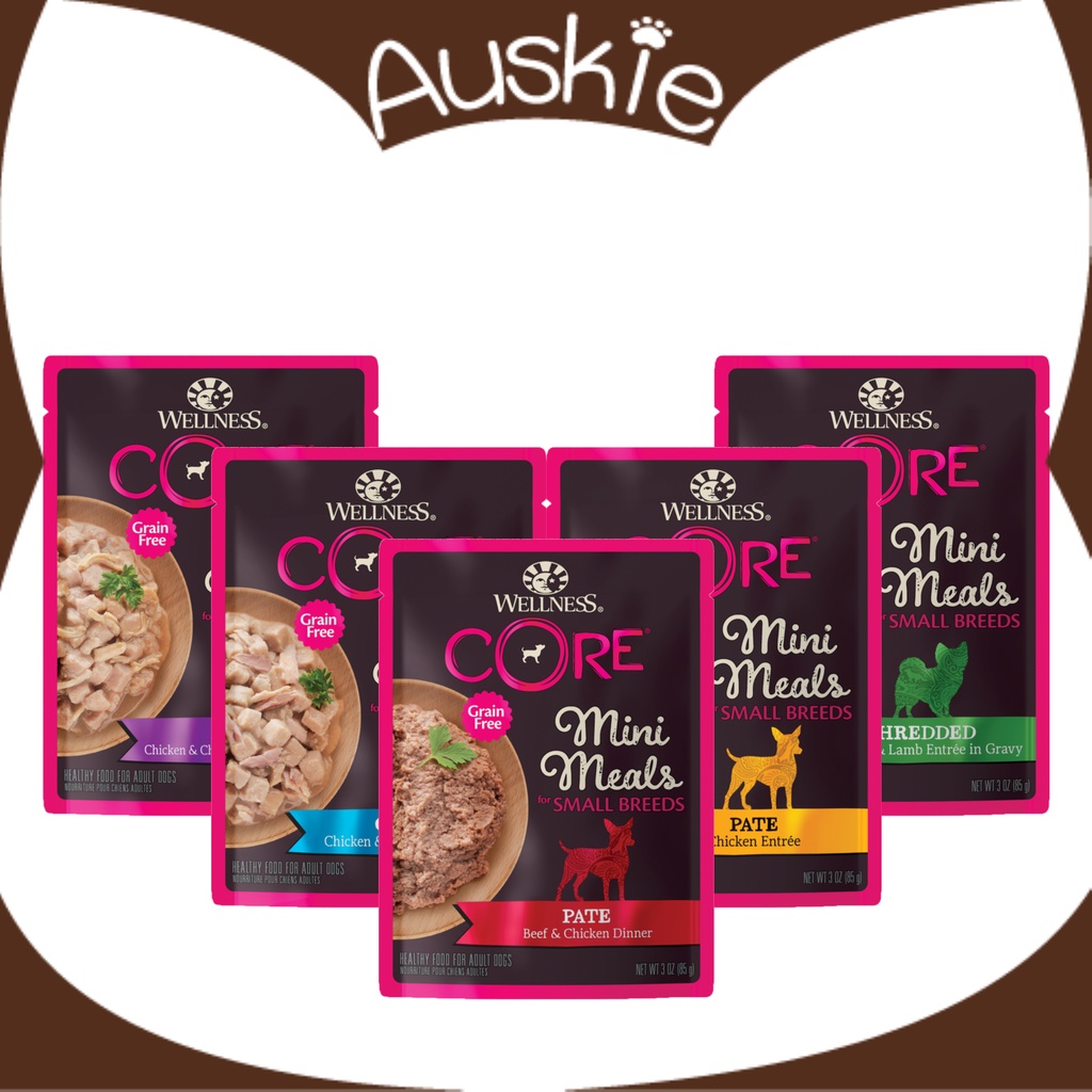Wellness Core Small Breed Mini Meals Wet Dog Food 3oz (6 Flavors ...