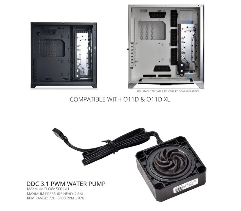 LIAN LI O11D DISTRO-PLATE G1 DESIGNED BY EKWB WITH DDC 3.1 PUMP (1 YEAR ...
