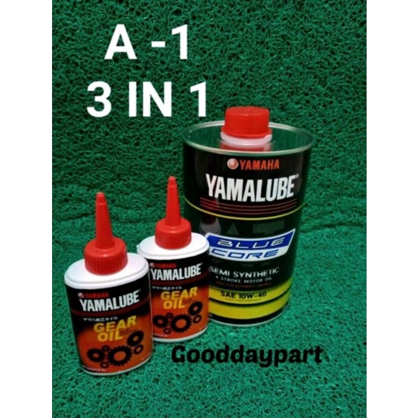 %YAMALUBE BLUE CORE SEMI SYNTHETIC SAE 10W40 ( SCOOTER) GEAR OIL MINYAK ...