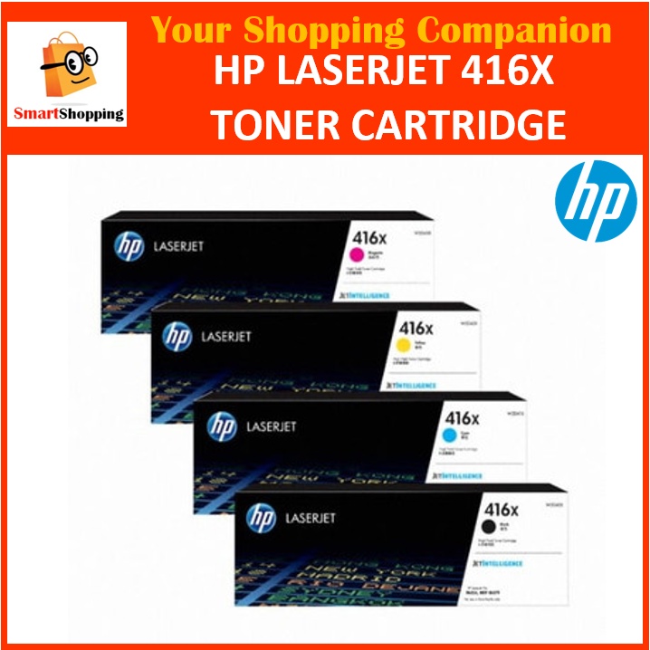 HP 416X Original LaserJet High Yield Toner Cartridge Bundle BCMY W2040X ...