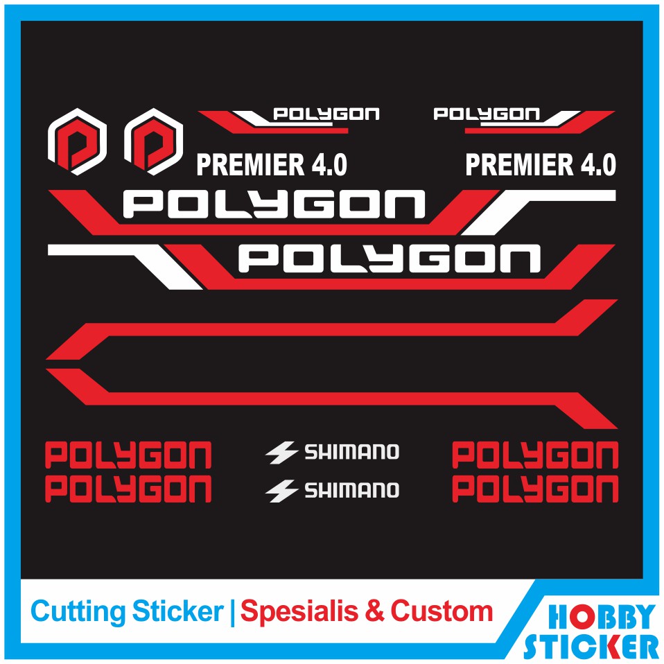 Polygon Sticker MTB Frame Decal Custom Bicycle Sticker | Shopee Singapore
