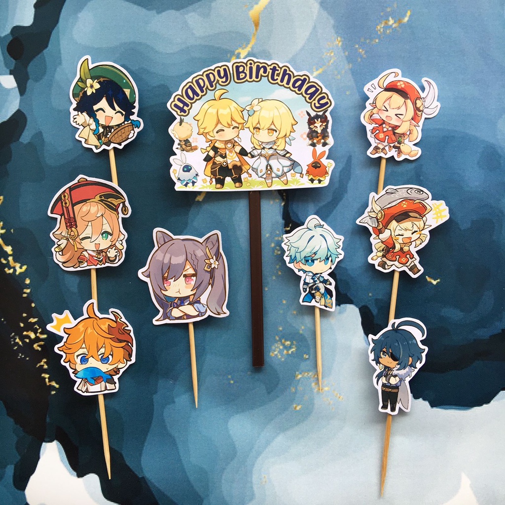 Murmer package GENSHIN IMPACT cake Topper | Shopee Singapore