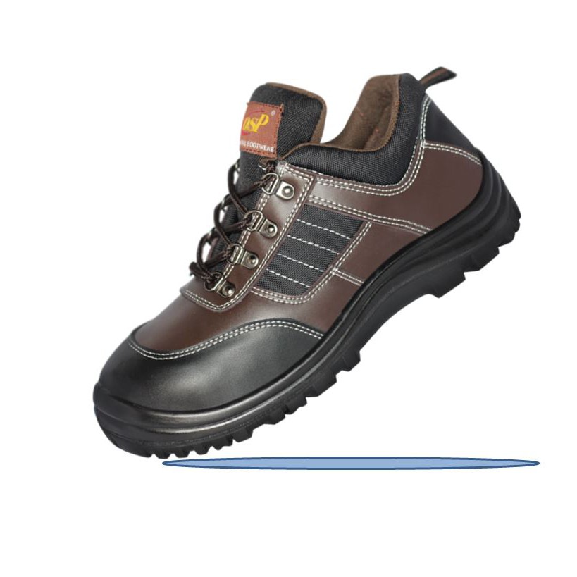 Low Cut Safety Shoe OSP863 Leather with Steel Toe Cap and Midsole CE ...