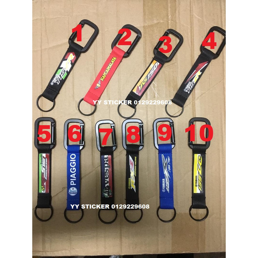 KeyChain Motor Keychain clip Tahan Lasak Motorsikal Yamaha Y15zr RXZ ...