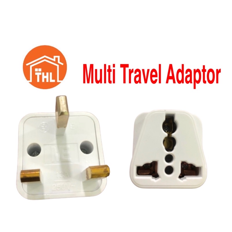 Universal 3 pin Multi Travel Adapter | Shopee Singapore