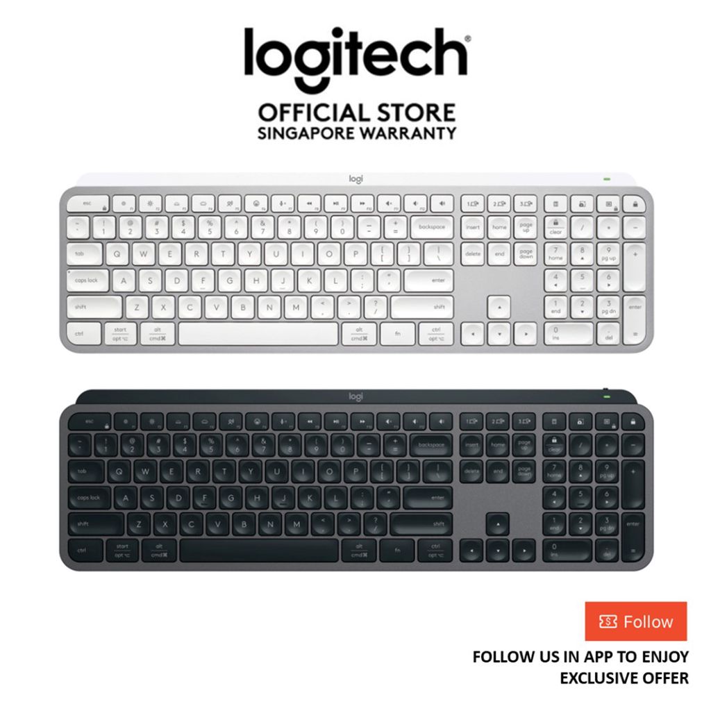 Logitech Mx Keys S Illuminated Wireless And Bluetooth Keyboard | Shopee ...