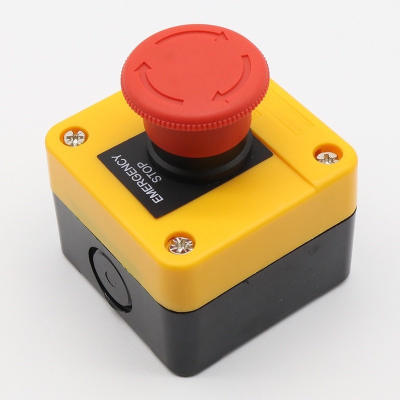 1PCS 1NO+1NC e-stop push button switch emergency stop switch | Shopee Singapore