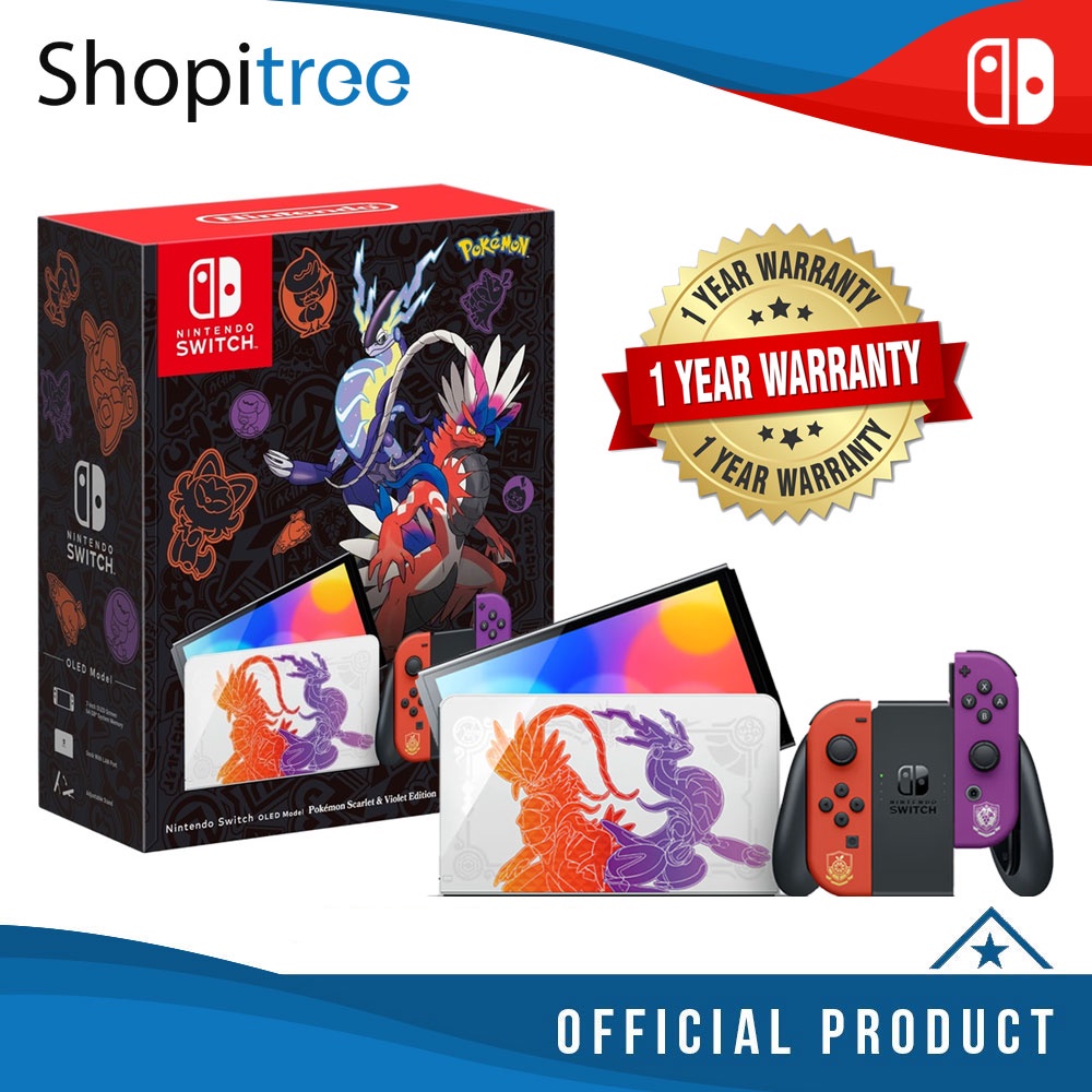 Nintendo Switch OLED Console Pokemon Scarlet & Violet Edition | Shopee Singapore