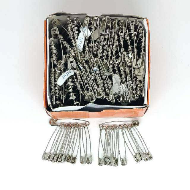 Stainless steel safety pins measuring 3cm (12pcs) | Shopee Singapore