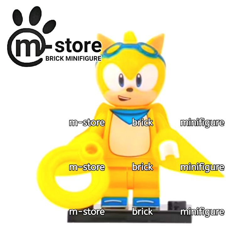 Brick sonic the hedgehog ray the flying squirrel mini toy figure ...