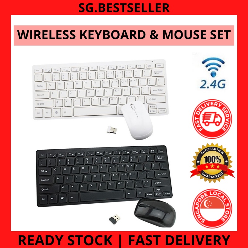 SG STOCK - Slim Silent Wireless Mini Keyboard And Mouse Set Bluetooth ...