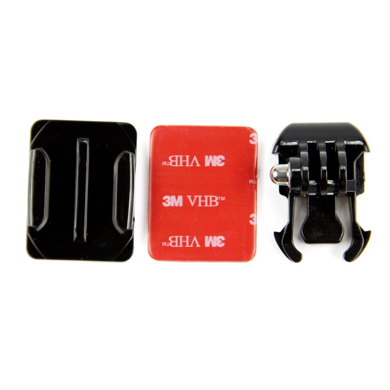 3 IN 1 Curved Adhesive Mount + Quick-Release Buckle Mount + 3M Sticker ...