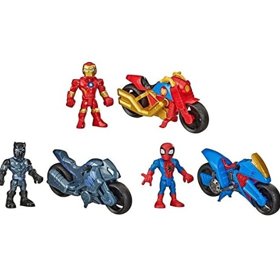 Marvel Marvel Figure & Motorcycle (Netcount 3 Motorcycles), 3Count iron ...