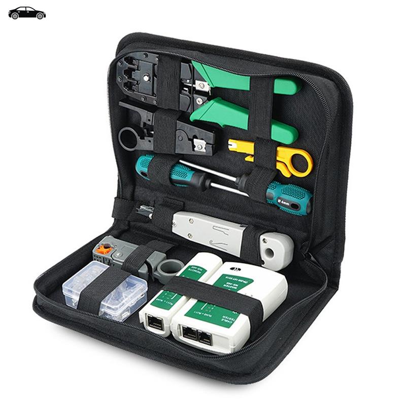 Network Cable Repair Tool Kit Set Rj45 Rj11 Cat6 Cable Tester Test ...