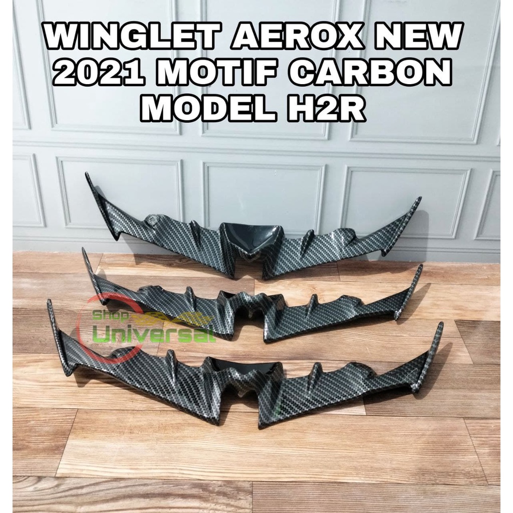 Winglet AEROX 155 NEW CONNECTED WINGLET NEW AEROX 2021 CARBON MOTIF ...