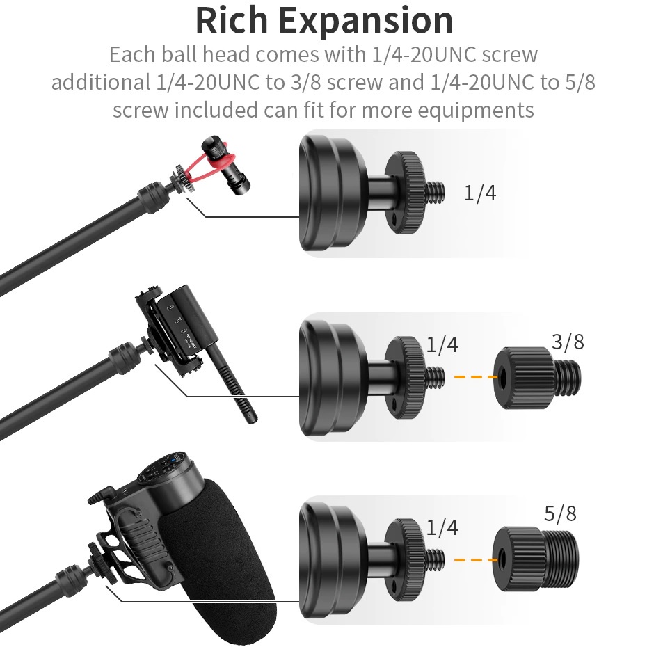 ULANZI VIJIM LS08 Desk Table Mount Flexible Boom Arm Light Camera ...