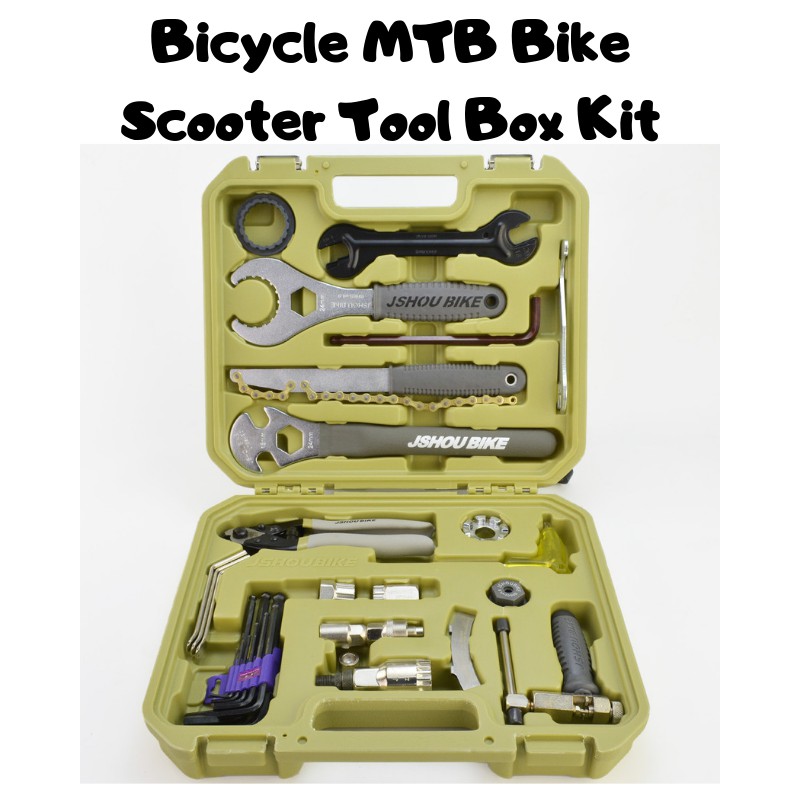 JSHOU Comprehensive Professional Bicycle MTB Bike Scooter Tool Kit ...
