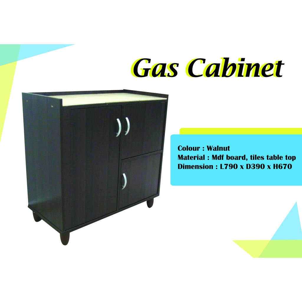 Kitchen Cabinet Storage Cabinet Gas Cabinet Stove Cabinet | Shopee ...