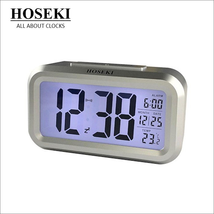 HOSEKI Digital Clock Series H-2219 Alarm Temperature Monitor and Auto ...