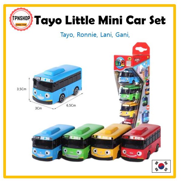 💥Tayo💥 Little Mini Car Set 💖Tayo, Ronnie, Lani, Gani💖 | Shopee Singapore