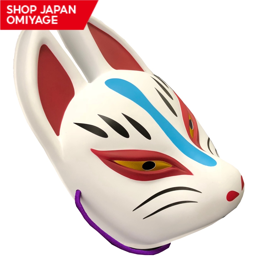 Japanese Fushimi Inari White Fox Half OMEN Mask Interior Display ...
