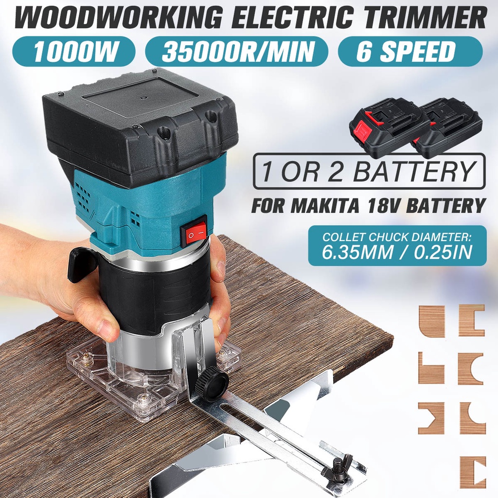 1000W Cordless Electric Trimmer Engraving Slotting Trimming Machine ...