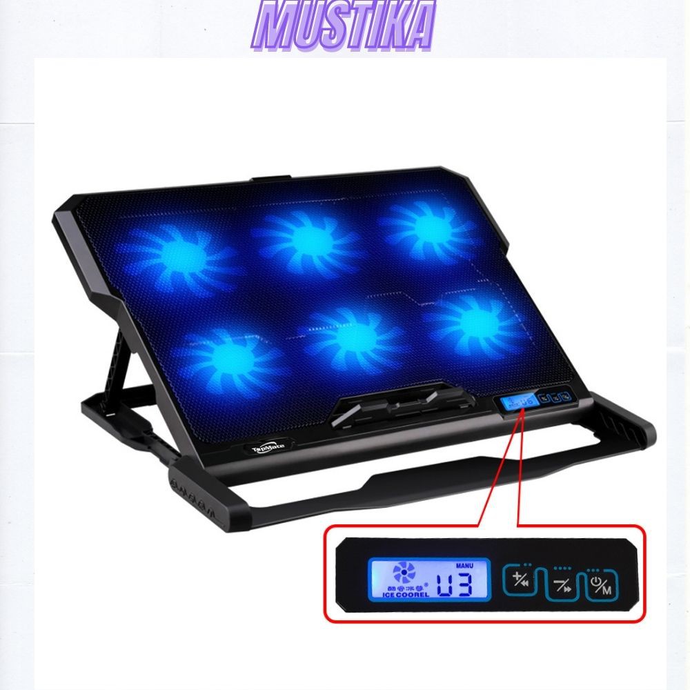 Colling Pad Laptop Cooling Pad 6 Fans - Laptop Fan | Shopee Singapore