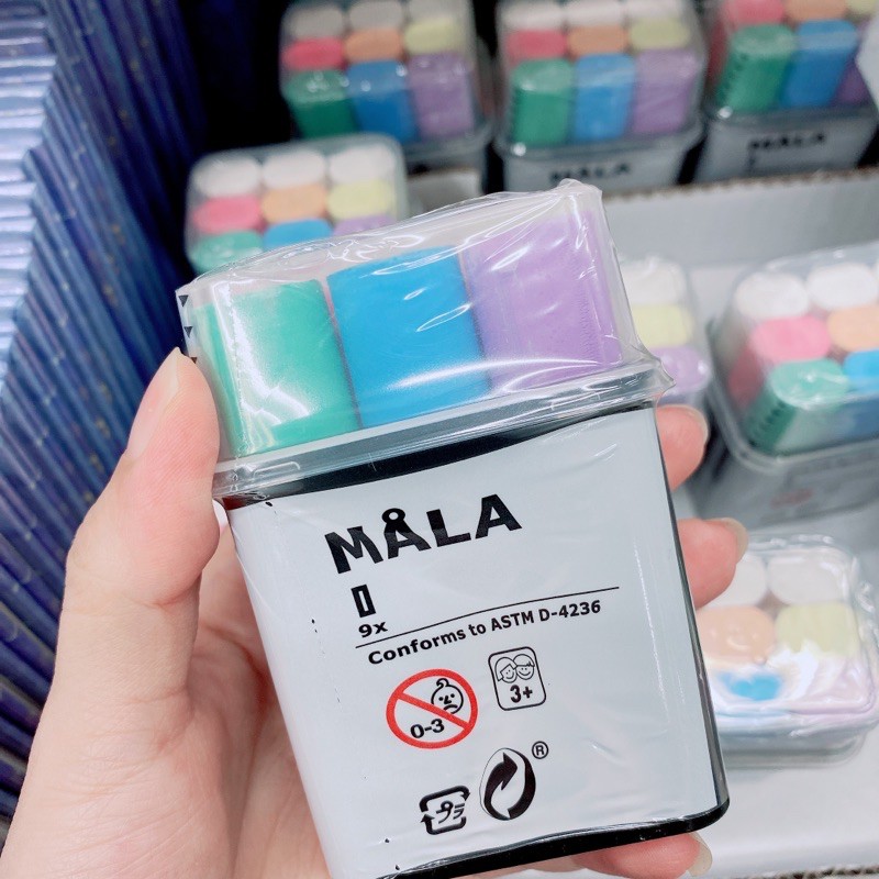 Ikea Chalks Mala Stationery Kids Crafts Kids Crayon Non Toxin | Shopee ...