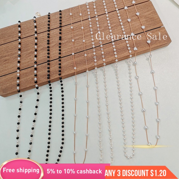 Korean Pearl Chain Mask Chain (buy 1 free 1 random) | Shopee Singapore