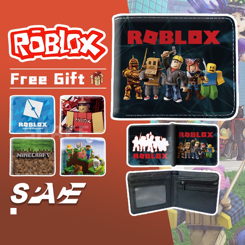 Roblox Wallet Short Half-Fold Card Holder Full Color Cartoon Anime Male ...