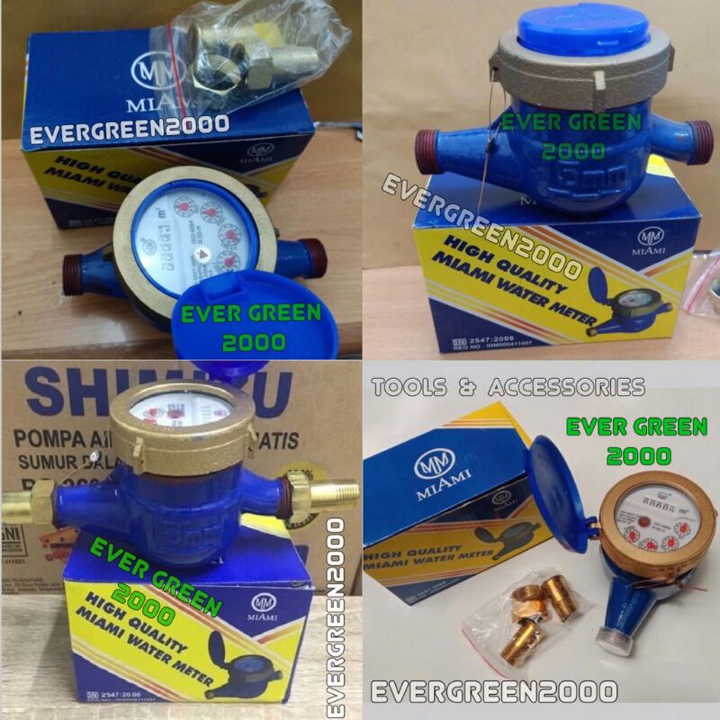 Water Meter 1/2" in - iron body Water Flow Meter (miami cast iron DN 15 ...