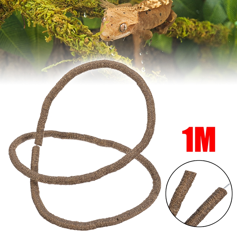 1M Artificial Flexible Reptile Vines Rattan Chameleon Lizard Terrarium ...