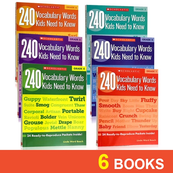 [SG Stock] Scholastic 240 Vocabulary Words Kids Need to Know Complete ...