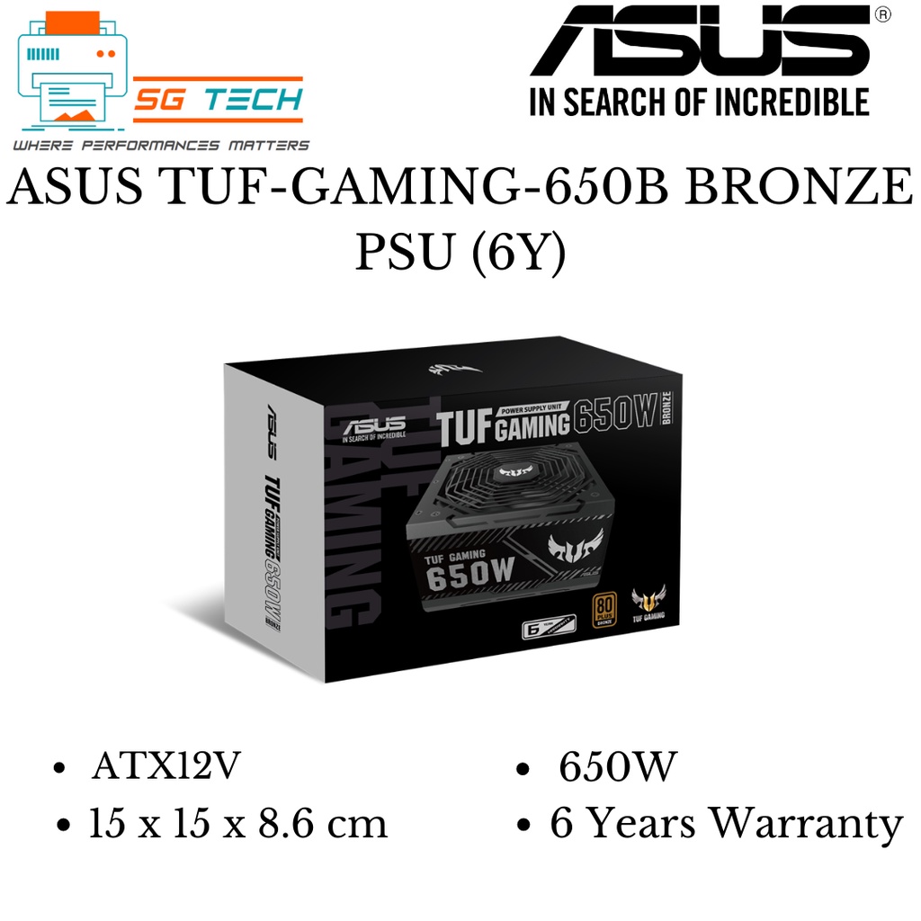 ASUS TUF-GAMING-650B BRONZE PSU 6 YEARS WARRANTY | Shopee Singapore