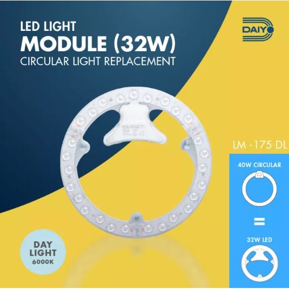 DAIYO LM175 DL Day Light / LM-175 32W LED Replacement / LED Module ...