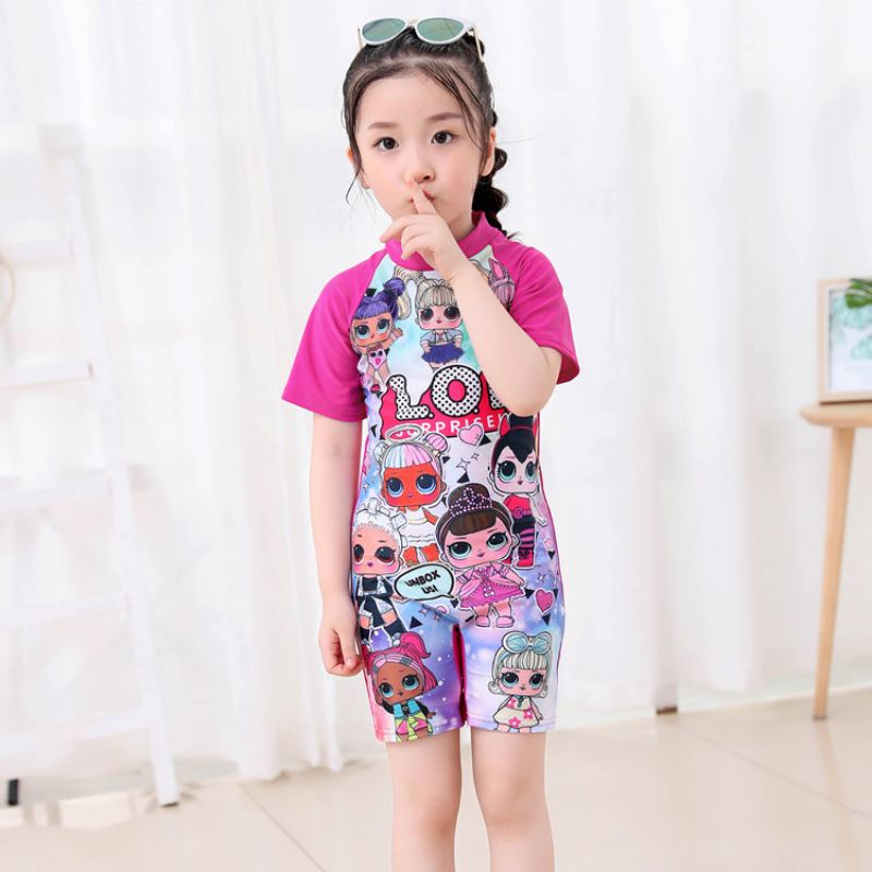 Children Girls Swimming Costume Swimwear Swimsuit Kids Swimwear LOL ...