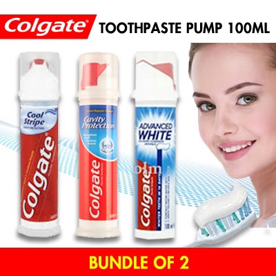 Colgate Toothpaste Pump 100ml x 2 | Shopee Singapore