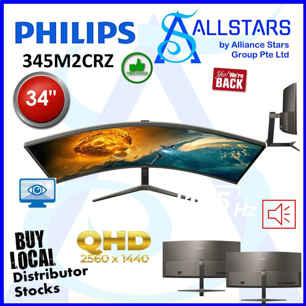 (ALLSTARS:Monitor PROMO) Philips 345M2CRZ 34 inch Curved UltraWide ...