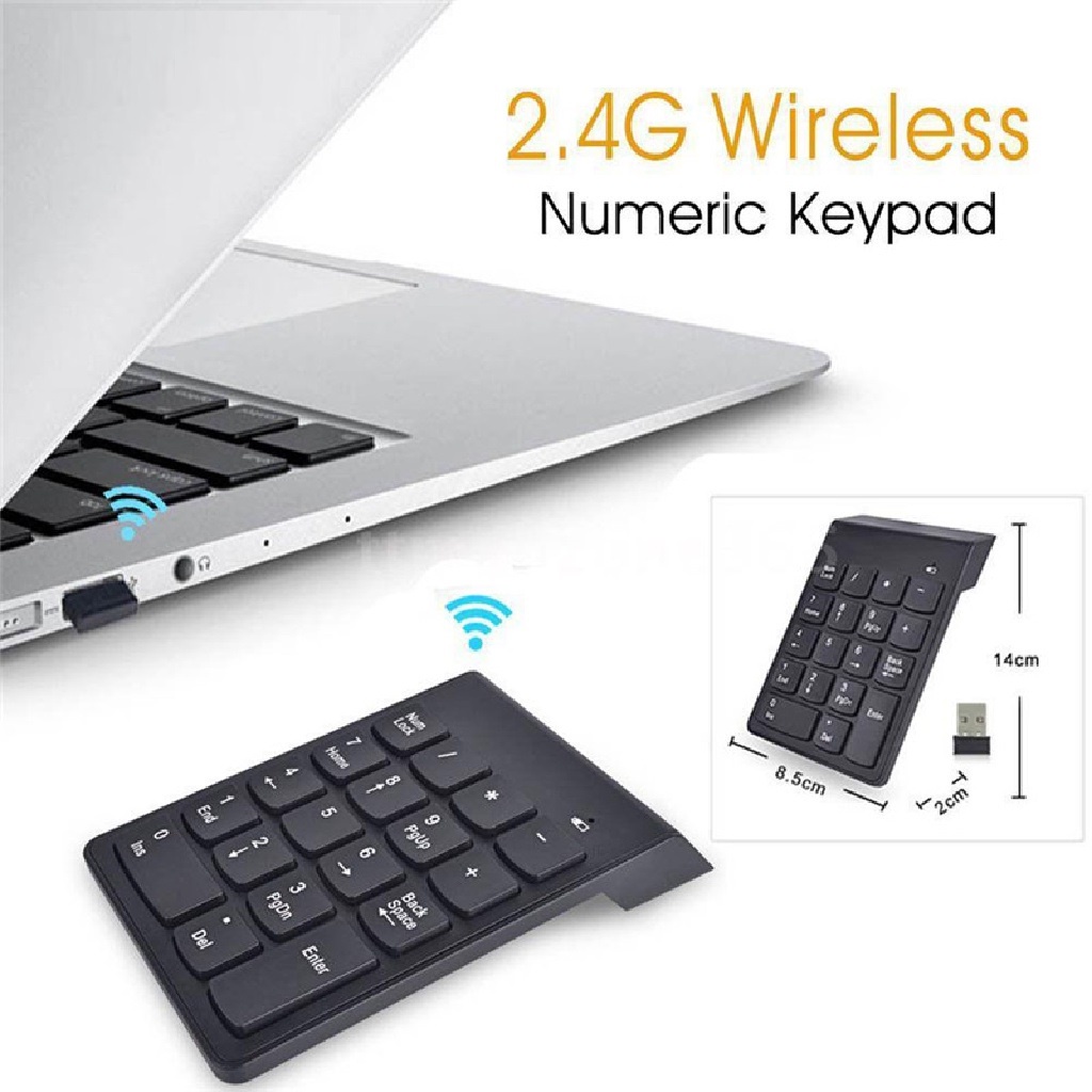 Wireless Number Keyboard Numeric Pad USB Wired Keypad for Laptop ...
