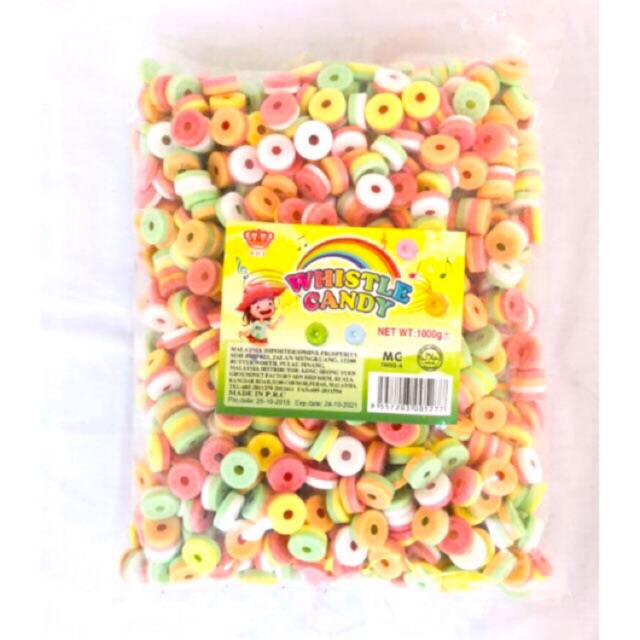 Whistle Candy Loose Pack 1kg Childhood Snack Makanan Ringan Zaman Kanak ...