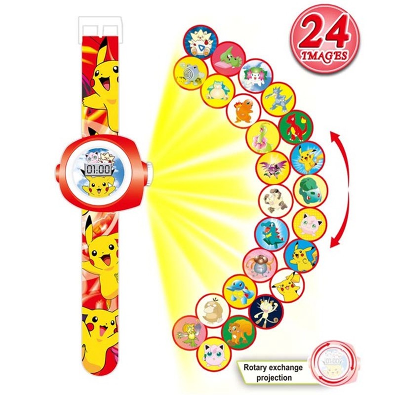 3D Children Electronic Toy Watch Cartoon 20 Patterns Pokemon My Little ...