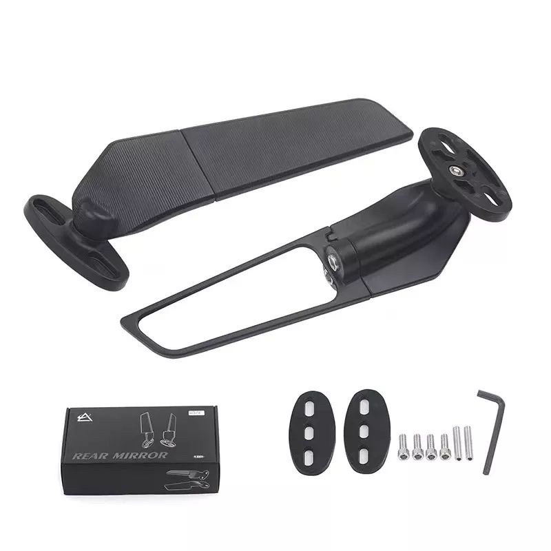 Winglet mirror cnc sepion Motorcycle mirror winglet rear mirror full ...