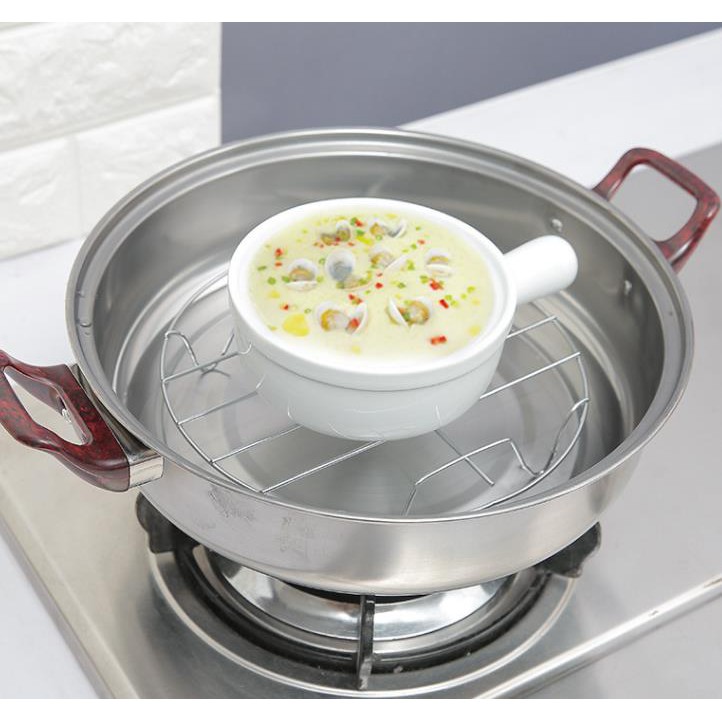 Steaming Rack Cooking Rack Round Stainless Steel Baking and Cooling ...