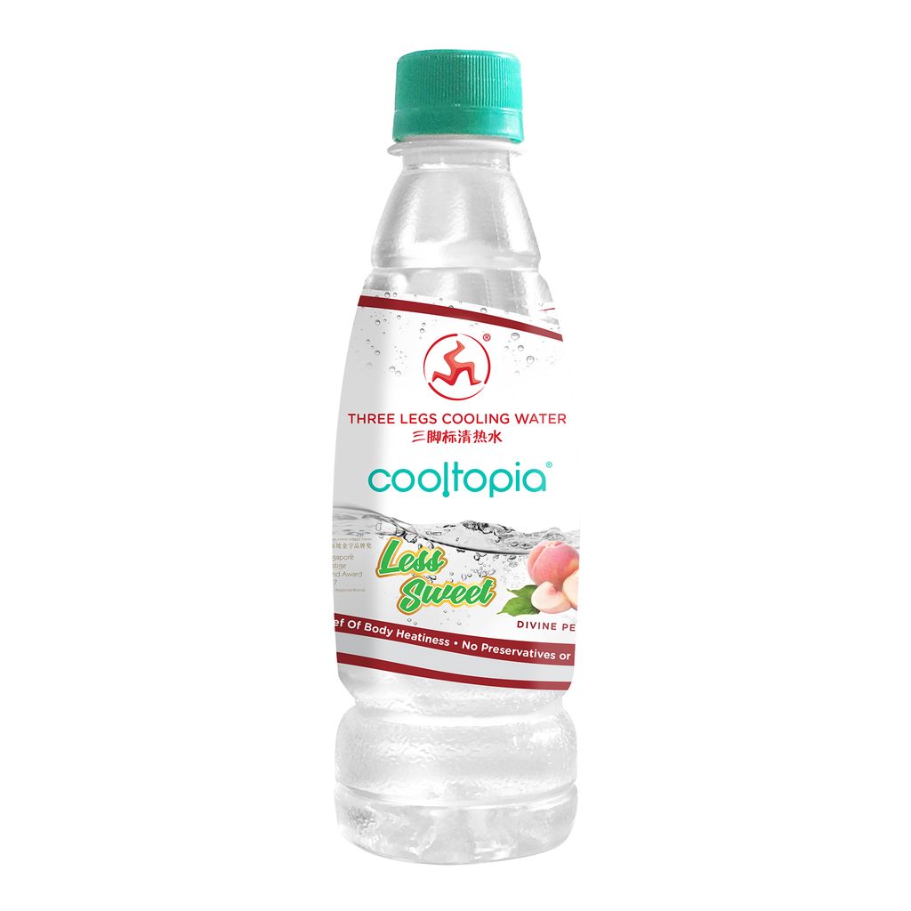 Three Legs Cooltopia Cooling Water Divine Peach Flavour, Less Sweet ...