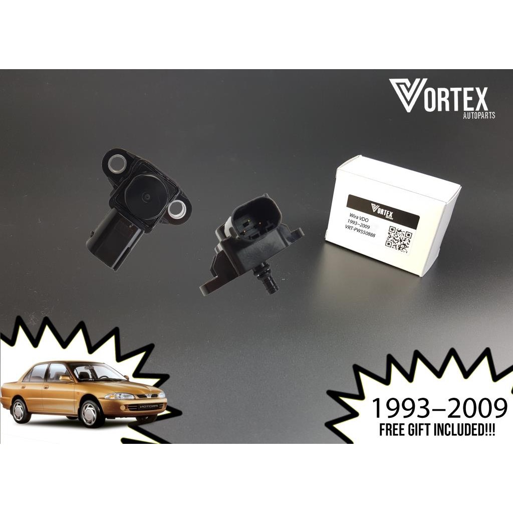 Map Sensor For Proton Wira VDO (1993~2009)Year,(3PIN) | Shopee Singapore