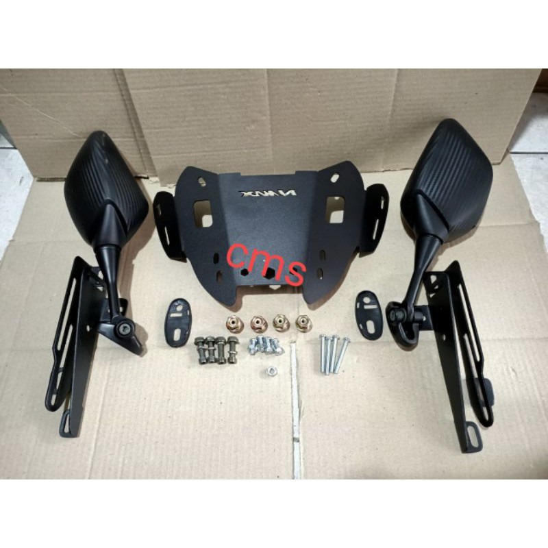Serpo bracket plus short r25 rear view mirror Yamaha nmax 155 old new ...