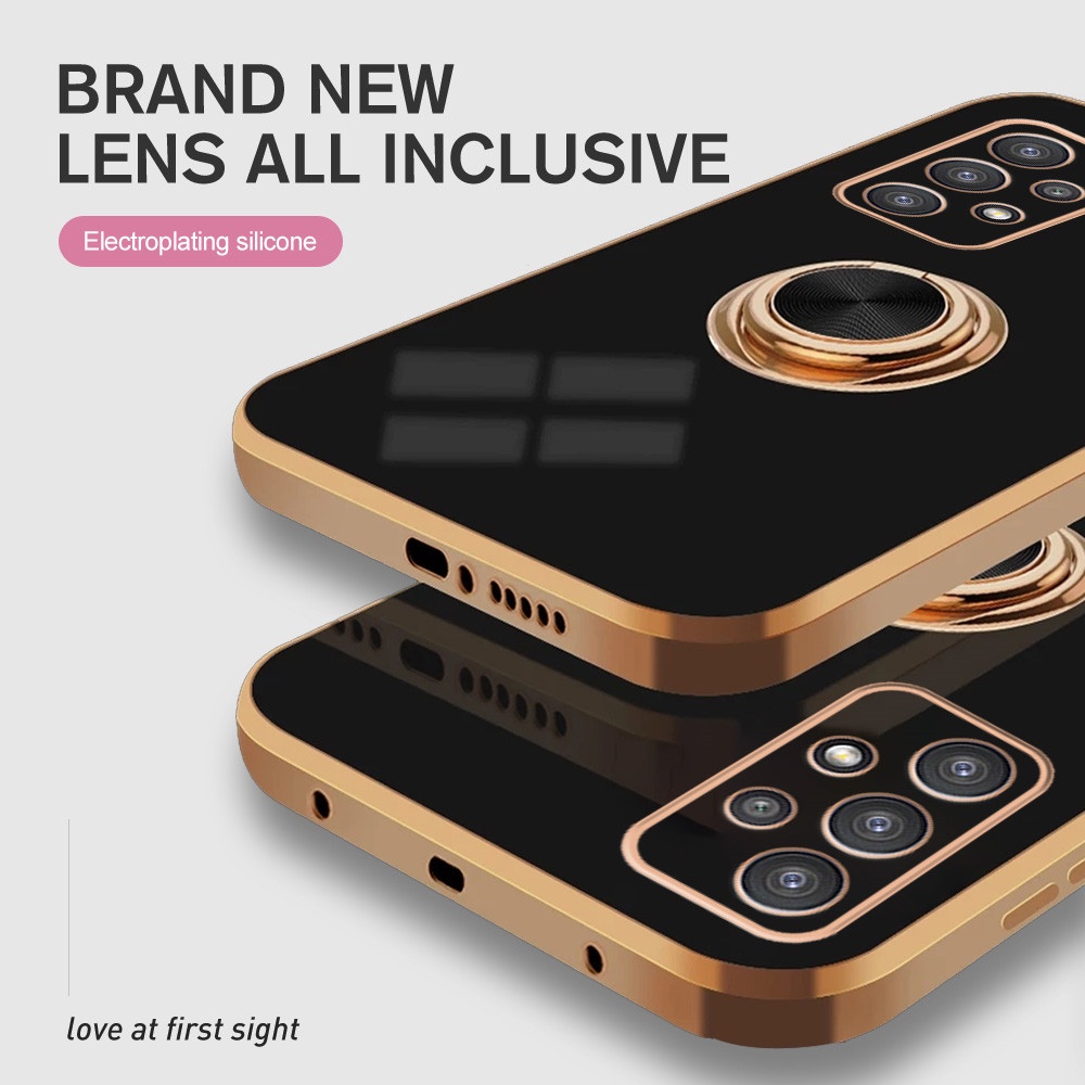 For Samsung Galaxy A13 A53 A73 A33 A52s A52 A72 A42 4G 5G Casing Plating Ring Protect Soft Phone ...