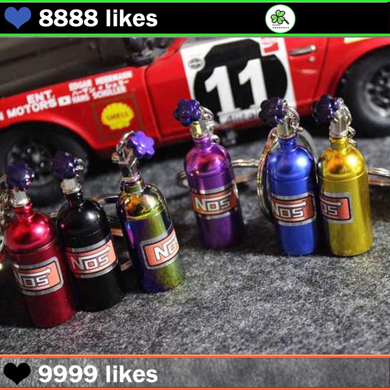 NOS Turbocharger Car Keychain Motorcycle Keychain Metal Car Keyring JDM ...